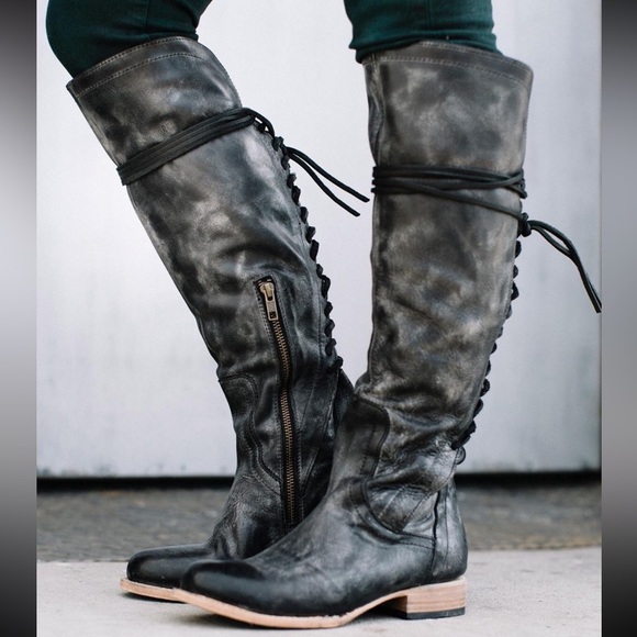 Freebird by Steven | Shoes | Freebird Stag Back Lace Leather Boot In ...